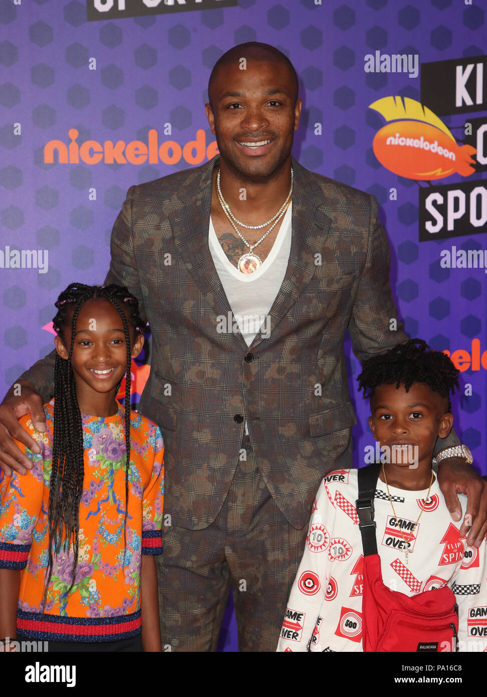 Santa Monica, Ca. 19th July, 2018. P. J. Tucker, King Tucker, Aaliyah ...