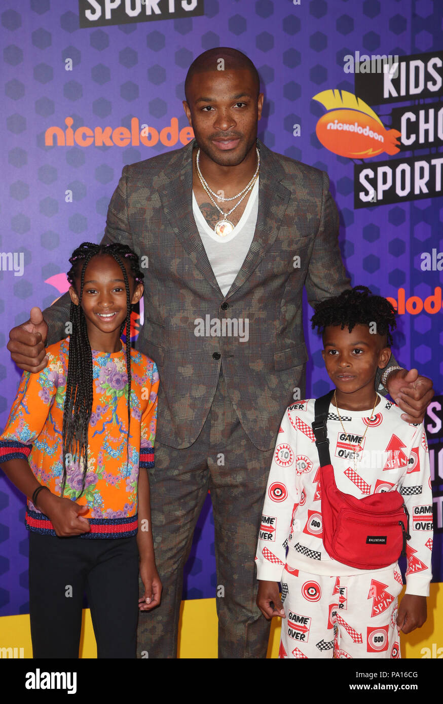 Santa Monica, Ca. 19th July, 2018. P. J. Tucker, King Tucker, Aaliyah ...