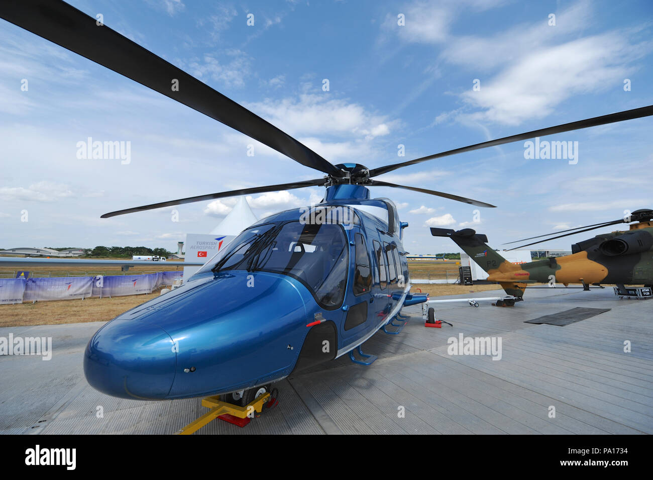 Farnborough, Hampshire, UK. 19th July, 2018. A Turkish Aerospace ...