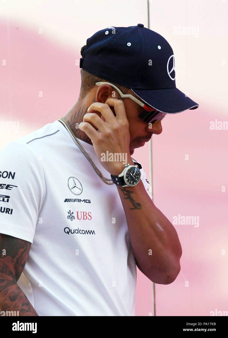Lewis hamilton german grand prix 2018 hi-res stock photography and ...