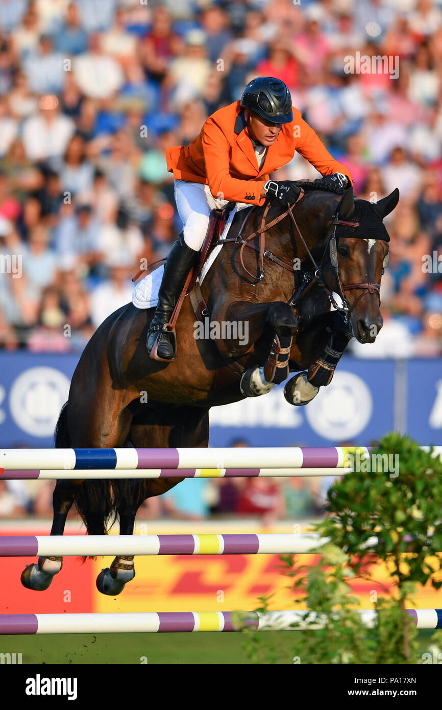 Aachen, Germany. 19th July, 2018. CHIO, Equestrian sports, jumping ...