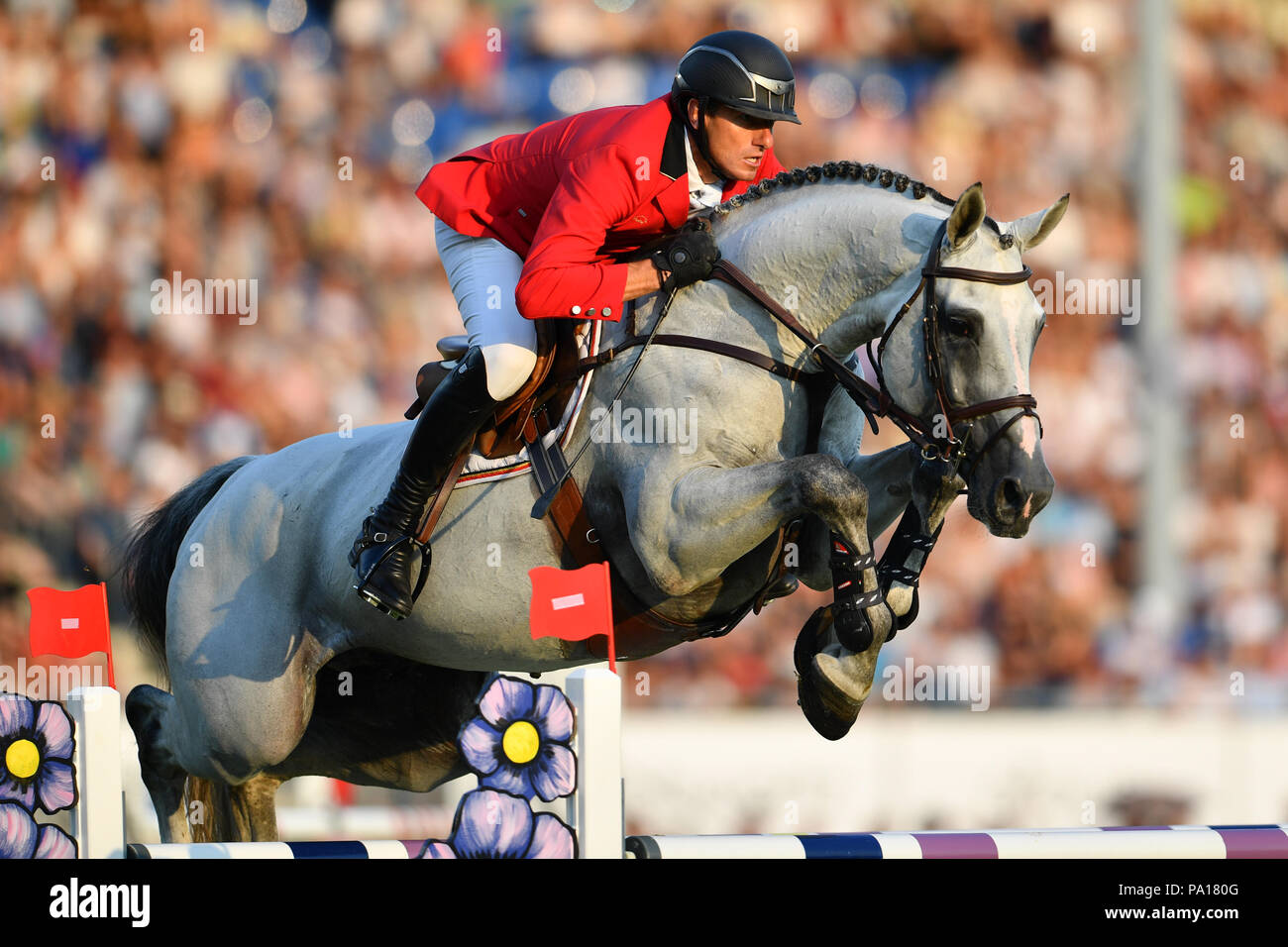 Aachen, Germany. 19th July, 2018. CHIO, Equestrian sports, jumping ...