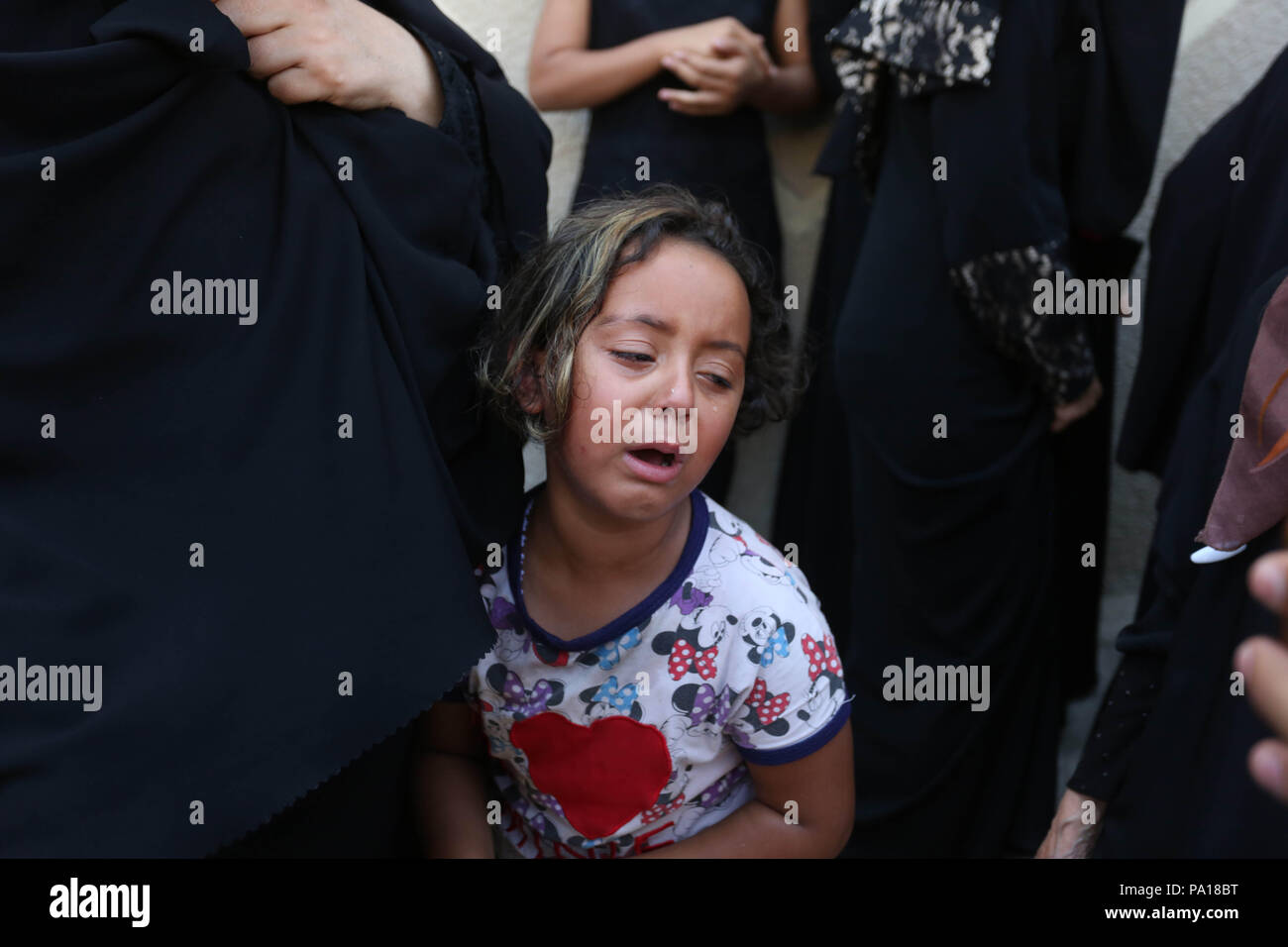 Rafah, Gaza Strip, Palestinian Territory. 20th July, 2018. Relatives of ...