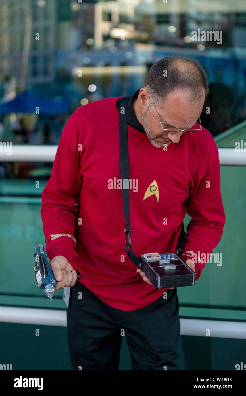 Cosplayer David from Carlsbad as Scotty from Star Trek at the Comic-Con ...