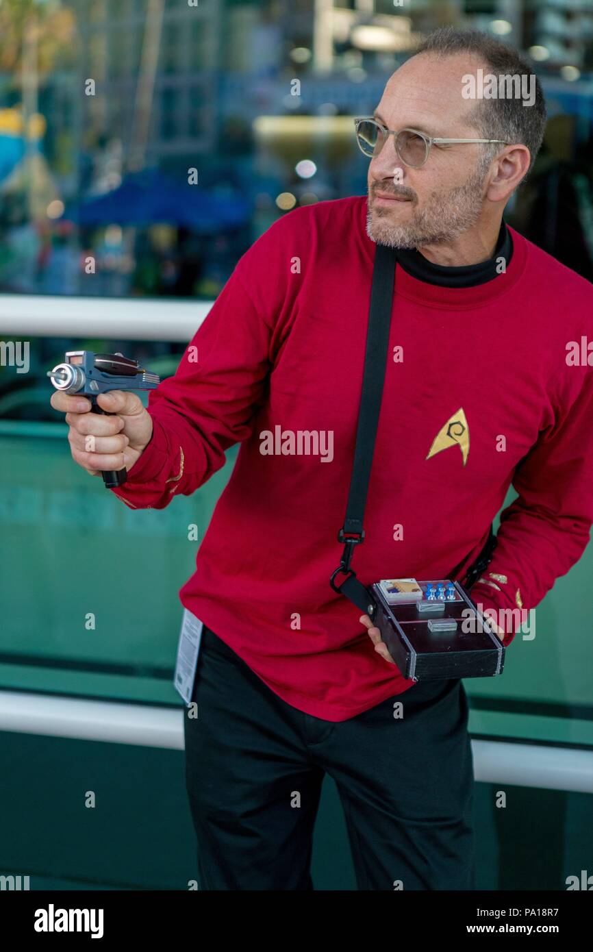 Cosplayer David from Carlsbad as Scotty from Star Trek at the Comic-Con ...