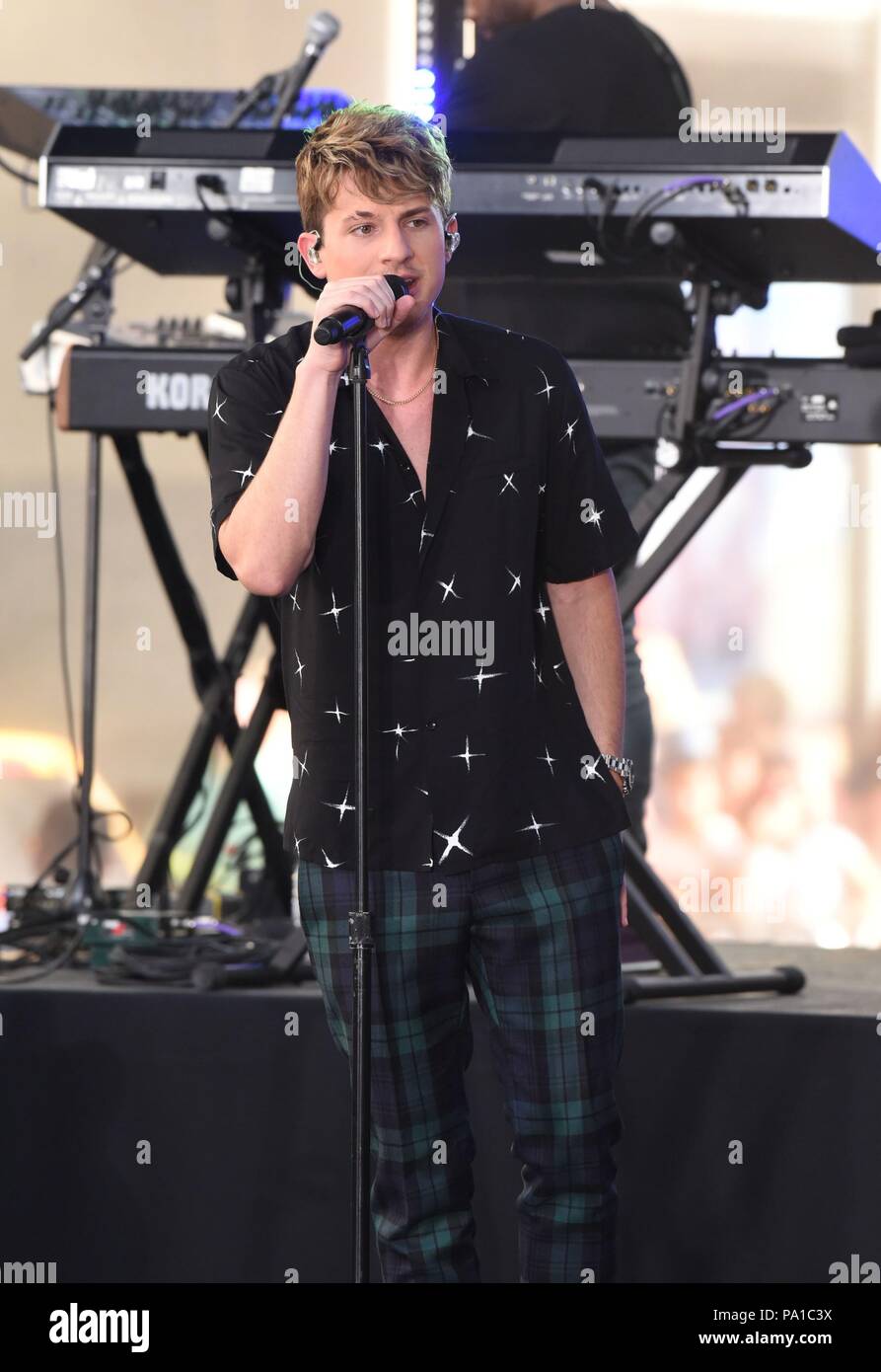 New York, NY, USA. 20th July, 2018. Charlie Puth on stage for Charlie ...