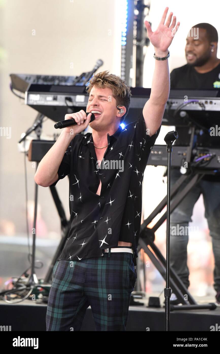 New York, NY, USA. 20th July, 2018. Charlie Puth on stage for Charlie ...