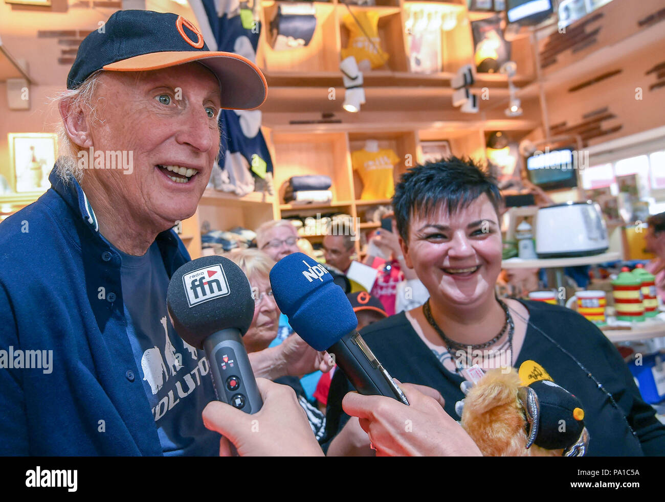 Emden, Germany. 20th July, 2018. Comedian Otto Waalkes giving ...