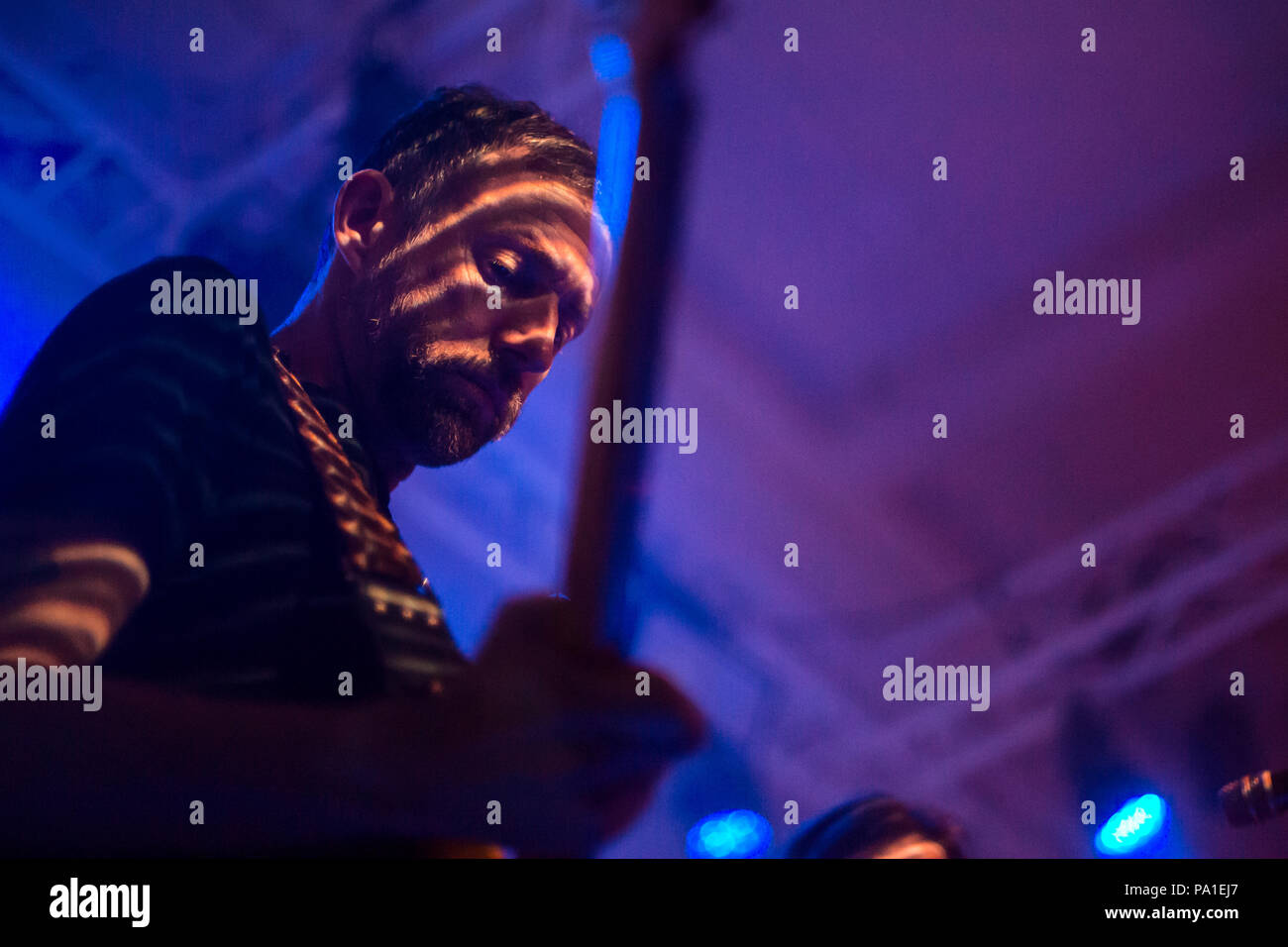 Norway, Bergen - July 19, 2018. The English band Slowdive performs a ...