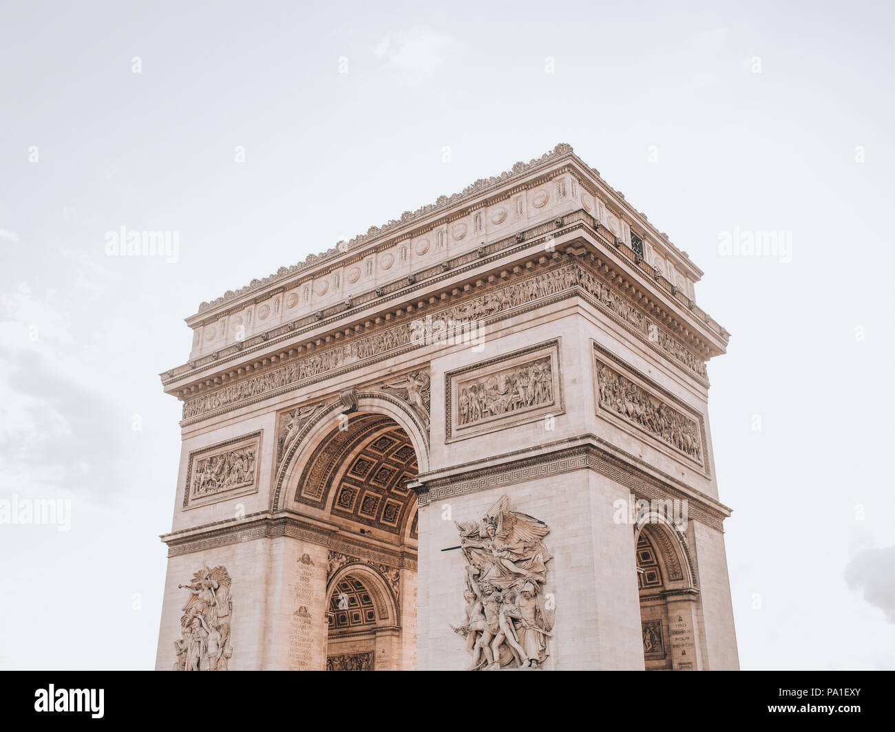 Arch of triumph in Paris Stock Photo - Alamy