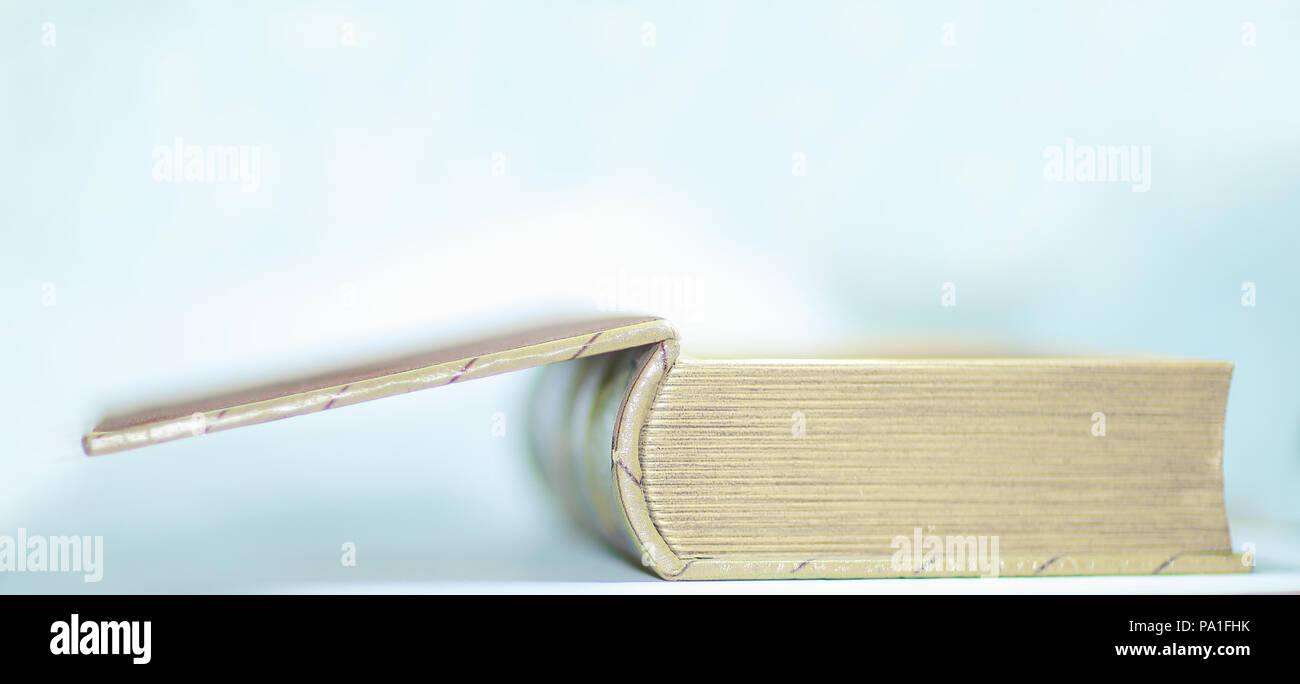 close up.thick old open book. photo with copy space Stock Photo - Alamy