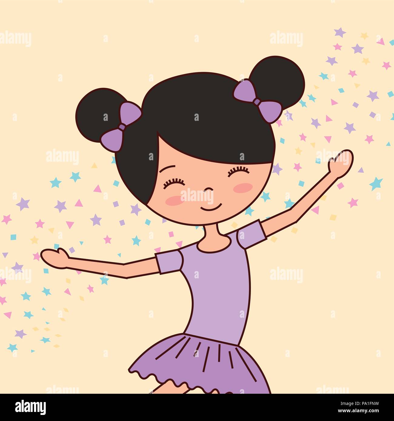 Cartoon Girl Dancing Stock Photos & Cartoon Girl Dancing Stock Images ...