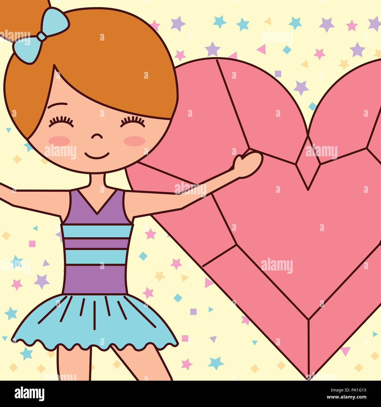 beautiful ballerinas ballet cartoon character Stock Vector Image & Art ...