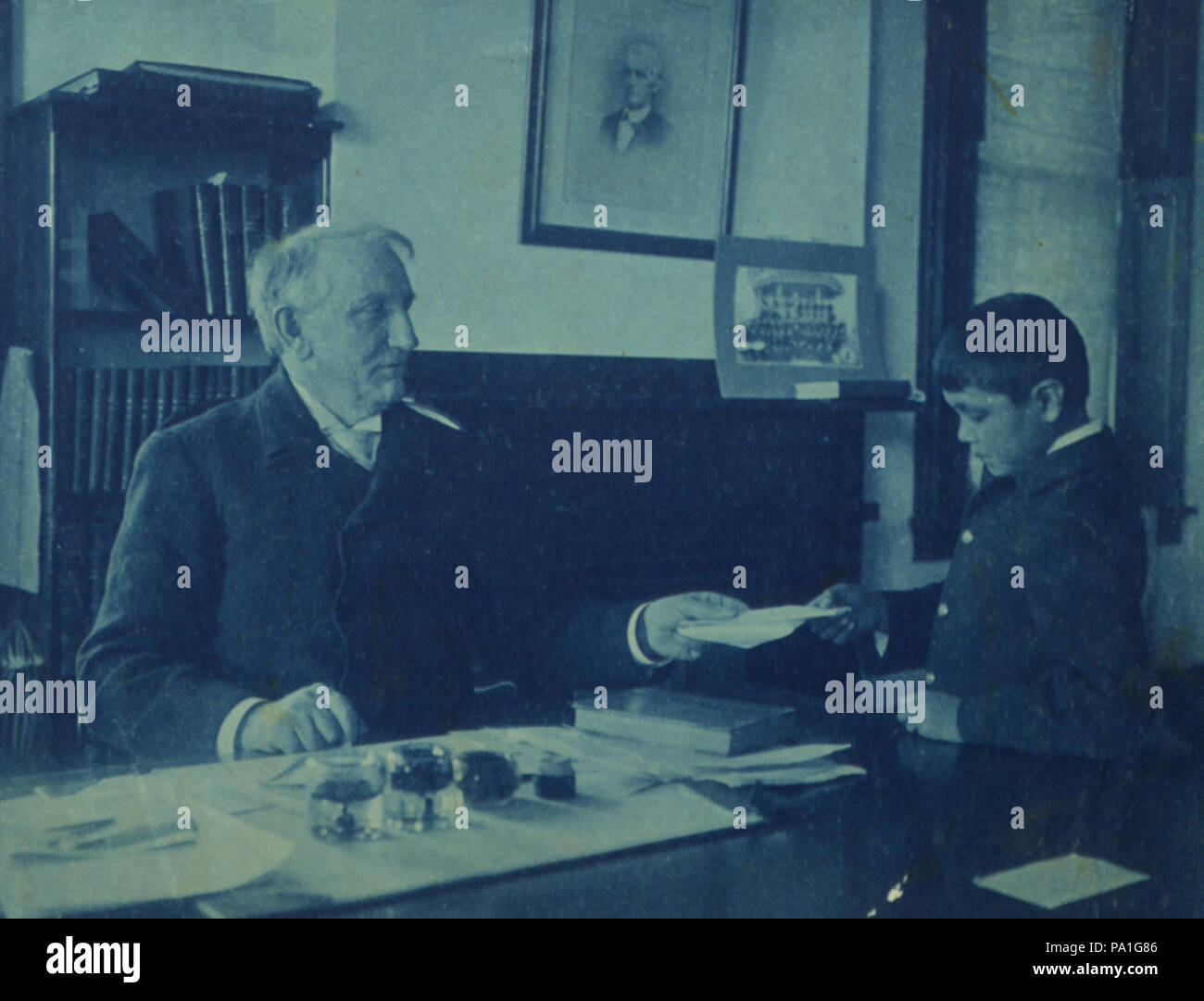 698 General Pratt and student Stock Photo - Alamy