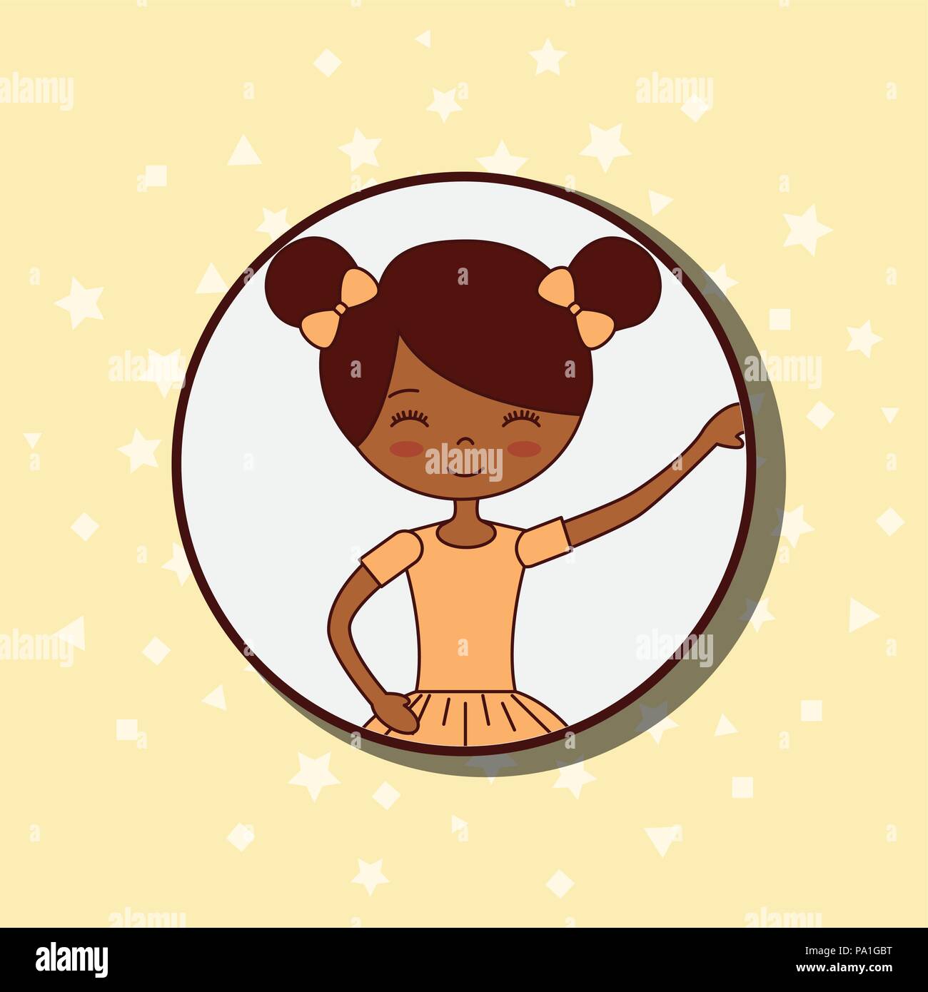 beautiful ballerinas ballet cartoon character Stock Vector Image & Art ...