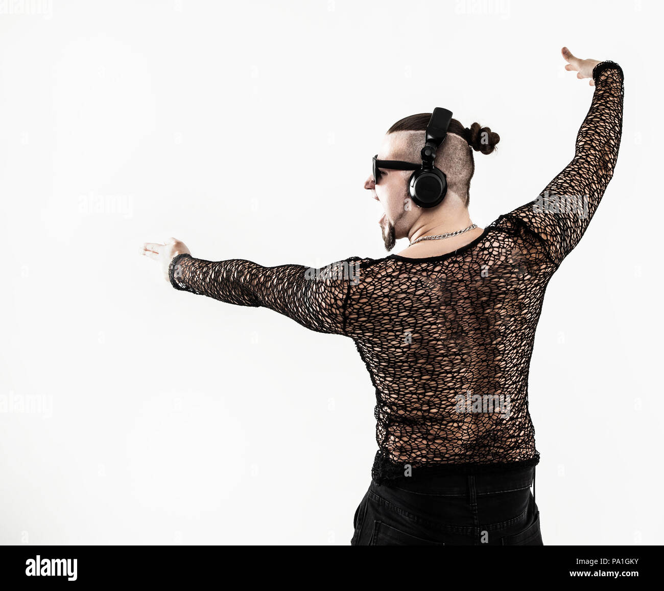 Dj pose hi-res stock photography and images - Alamy