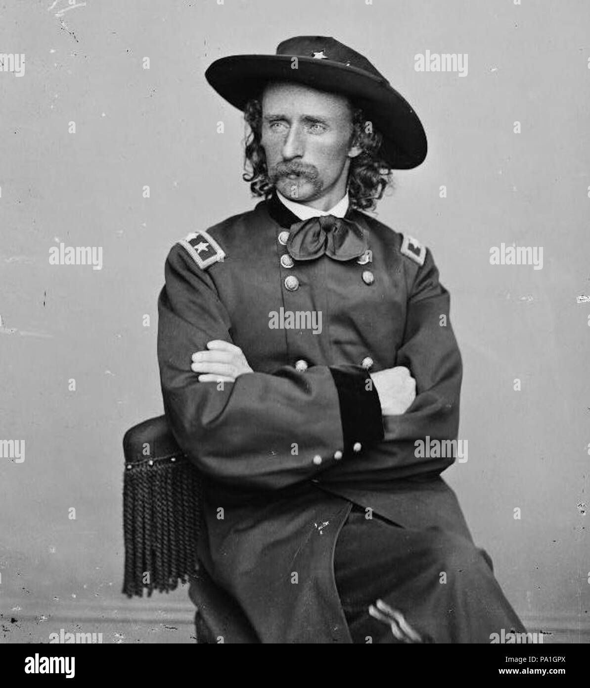 . English: George Armstrong Custer. between 1860 and 1865 701 ...