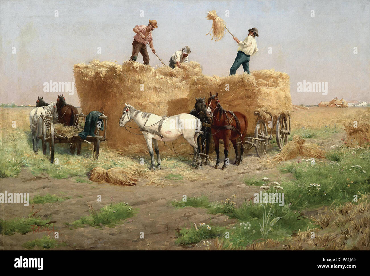 Haymaking Painting High Resolution Stock Photography and Images - Alamy