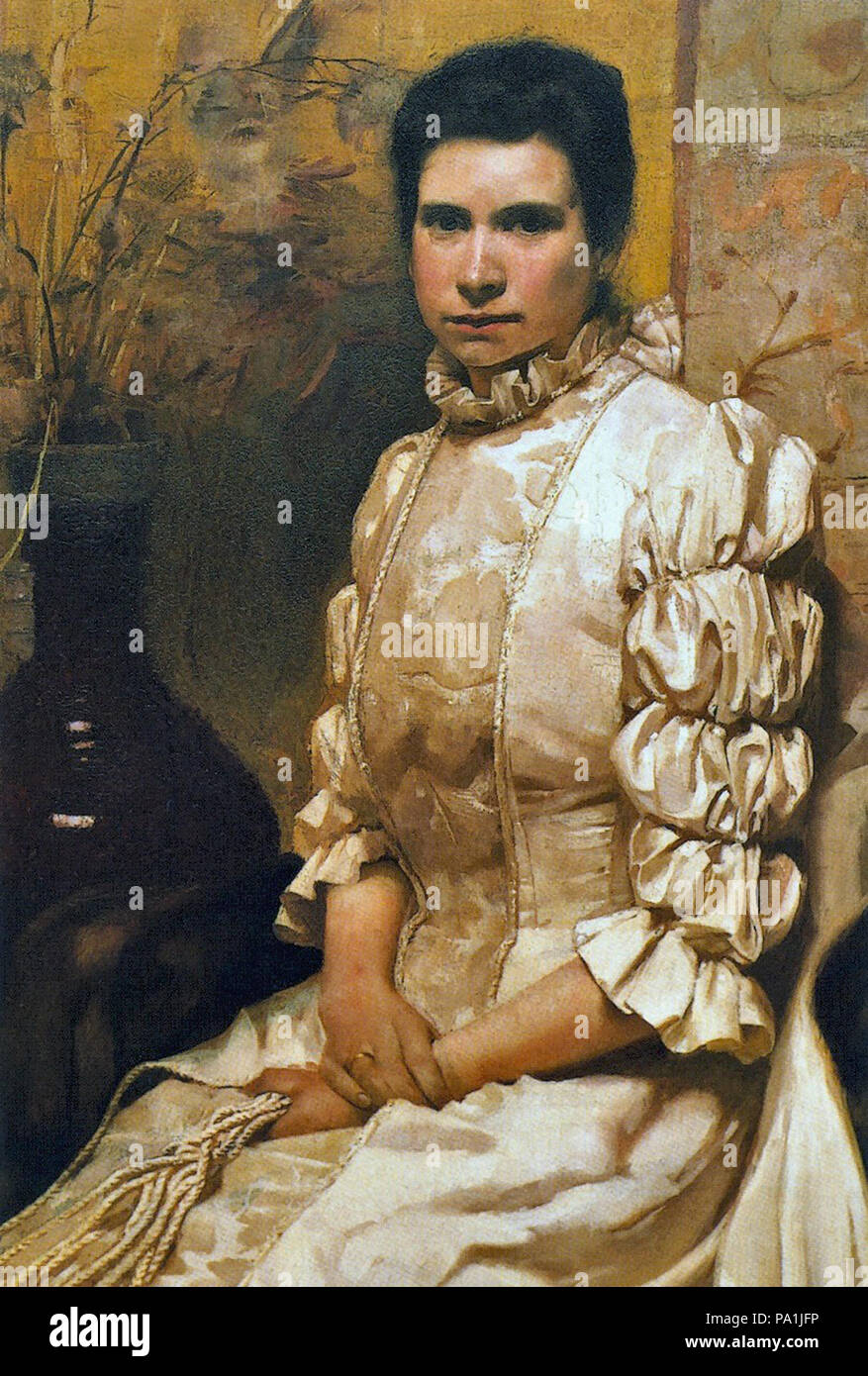 Paterson James - the Artist's Wife Eliza Ferguson in Her Wedding Dress ...