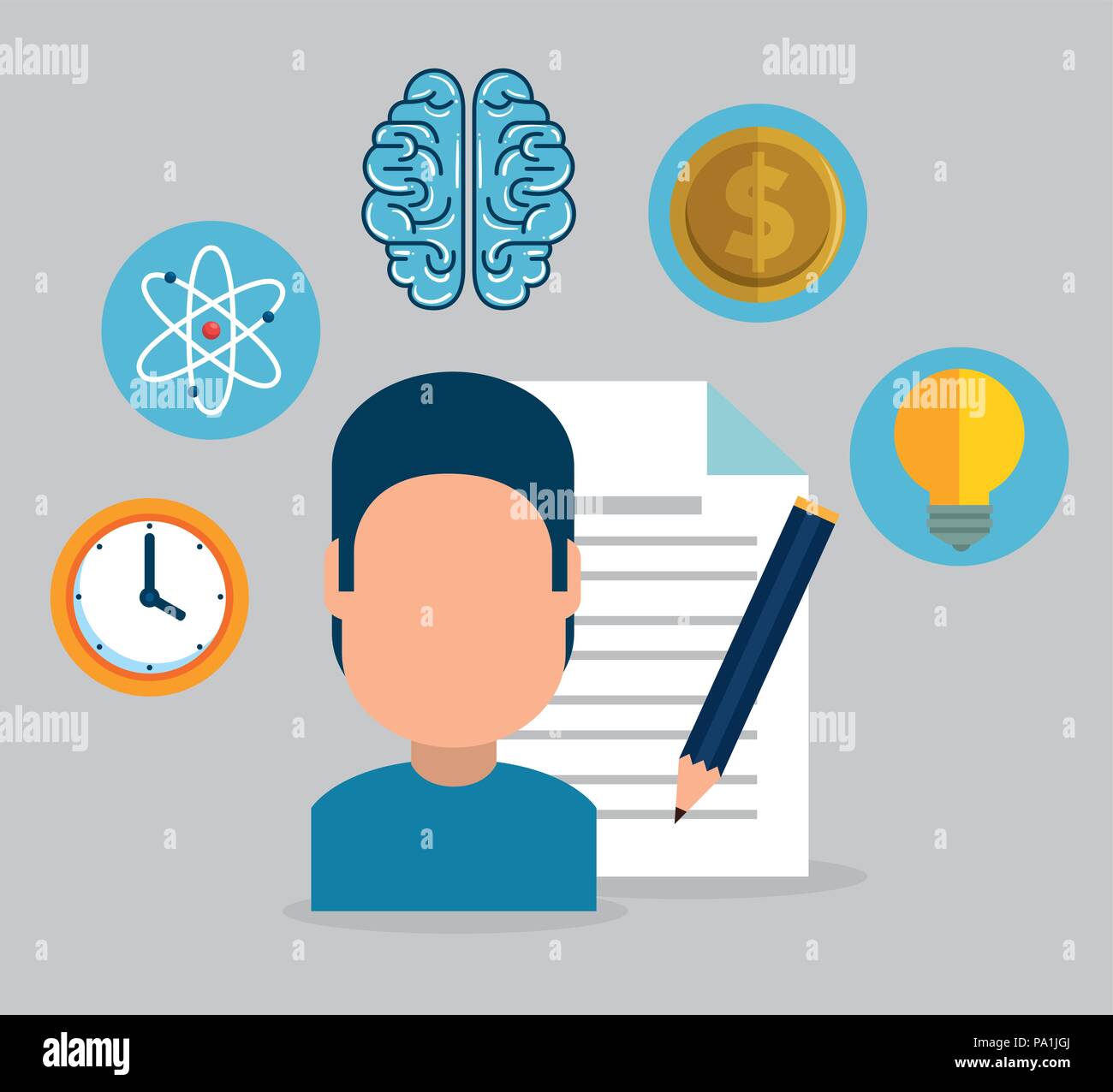education learning set icons vector illustration design Stock Vector ...