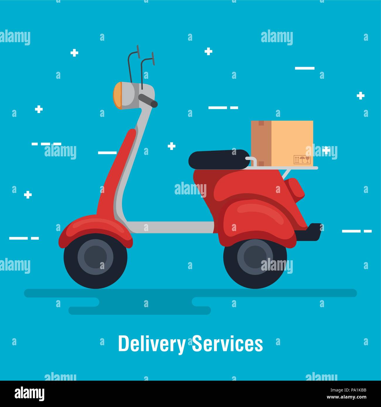 motorcycle delivery service icon Stock Vector Image & Art - Alamy