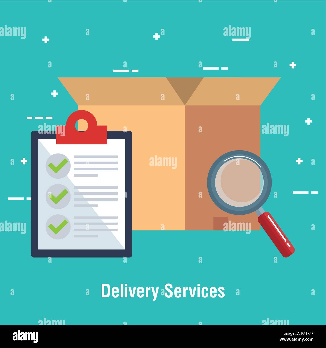 checklist delivery service icon Stock Vector Image & Art - Alamy