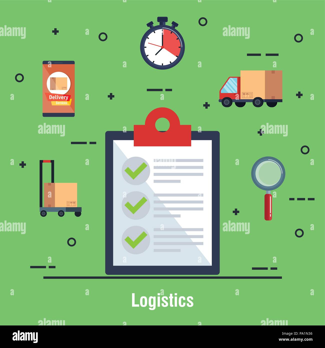 checklist delivery service icon Stock Vector Image & Art - Alamy