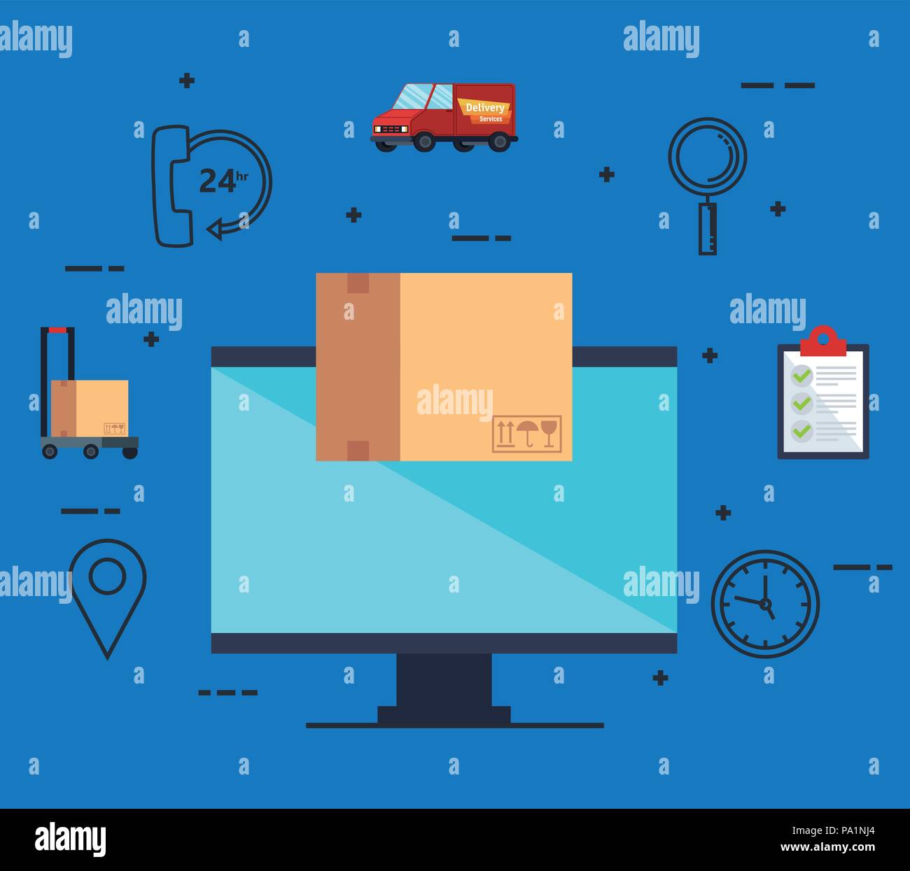 Van display Stock Vector Images - Alamy