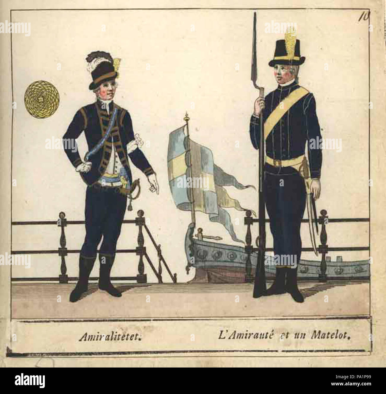 125 Amiralitetet uniform modell 1779 Stock Photo - Alamy