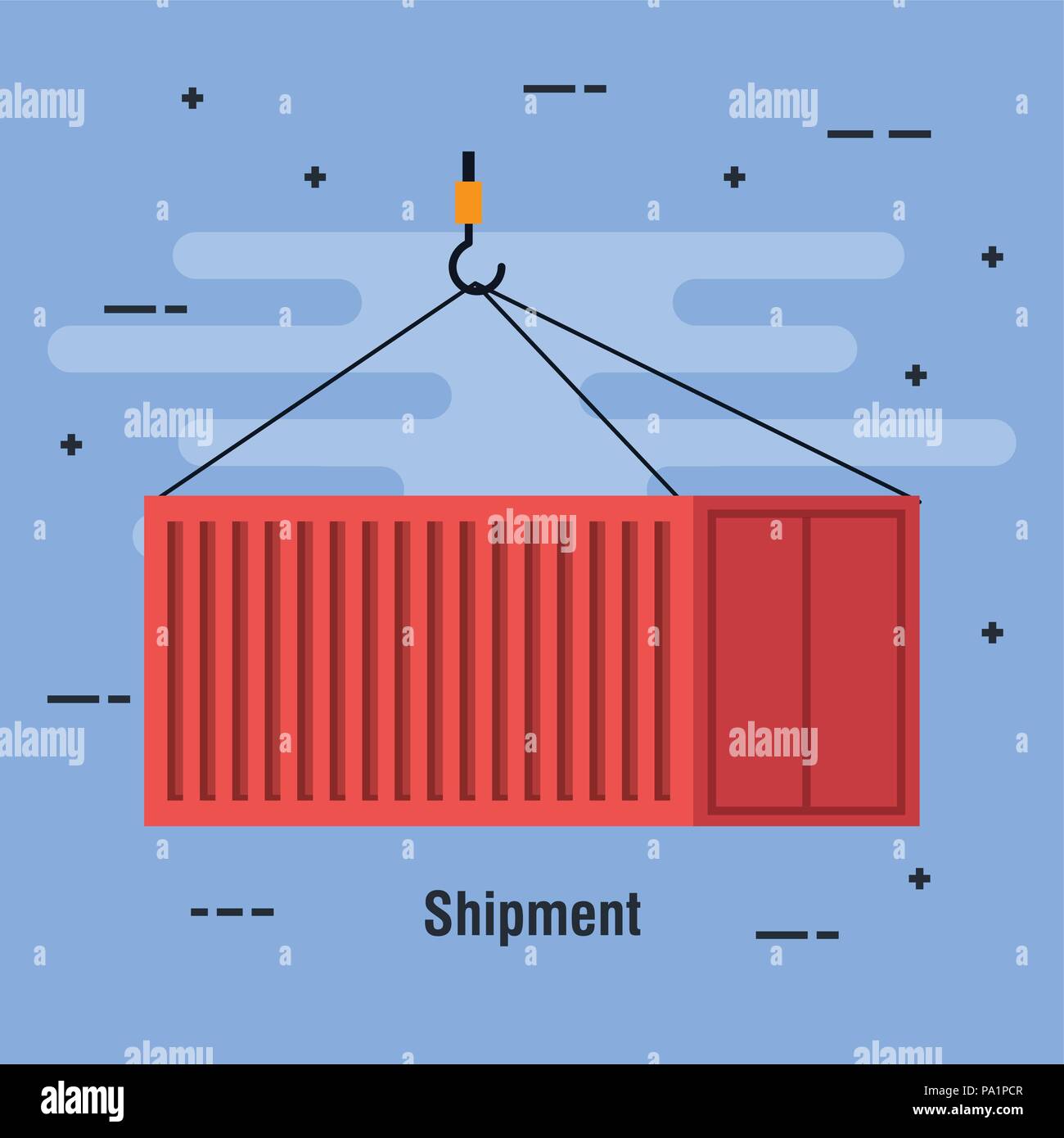 shipment container delivery service Stock Vector Image & Art - Alamy
