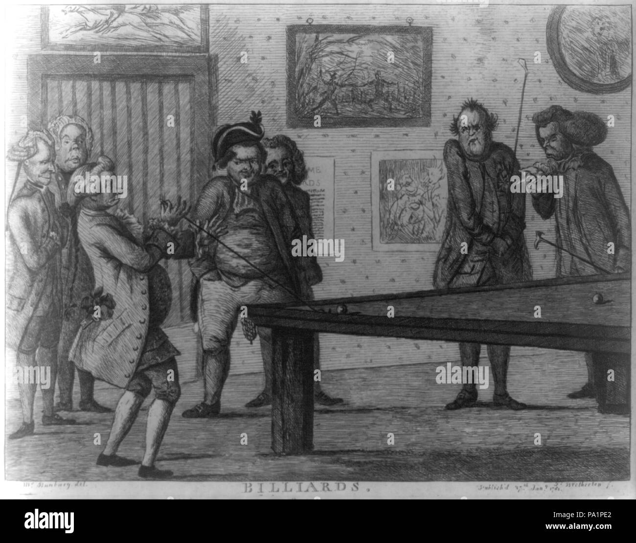 Billiards historical hi-res stock photography and images - Alamy