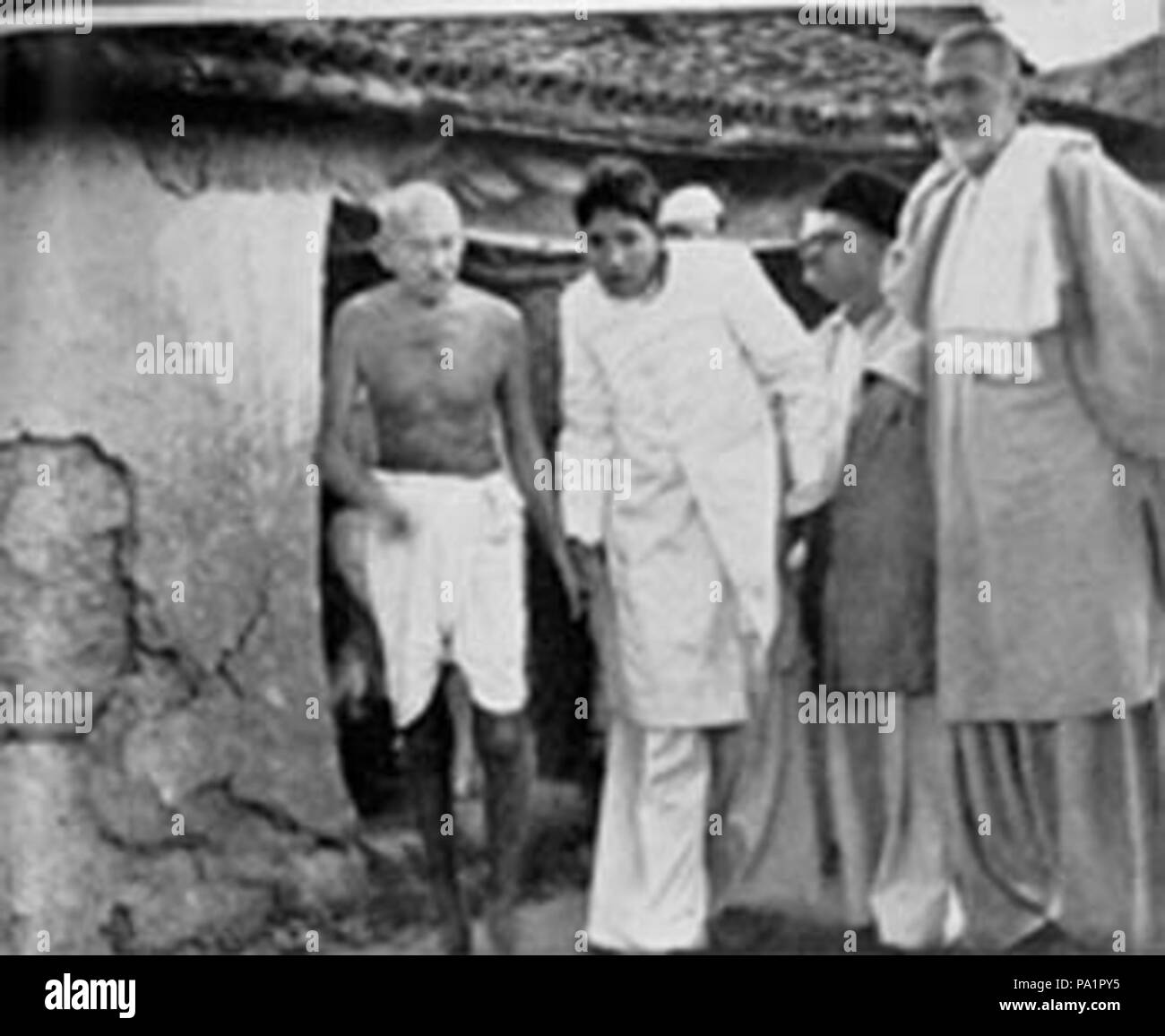 120 Gandhi Badshah Khan in Bela Bihar 1947 Stock Photo - Alamy