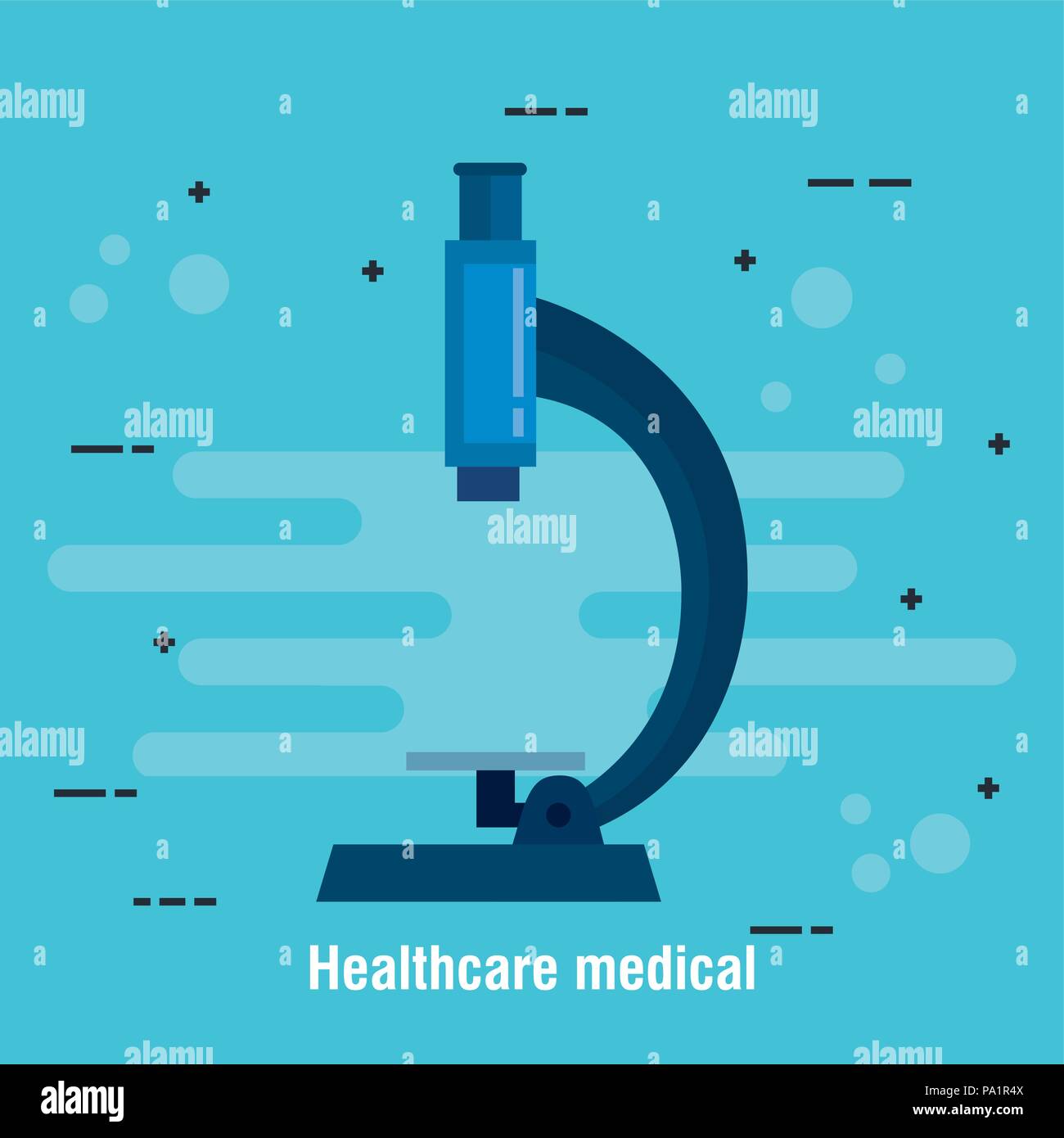 microscope healthcare medical icons Stock Vector Image & Art - Alamy
