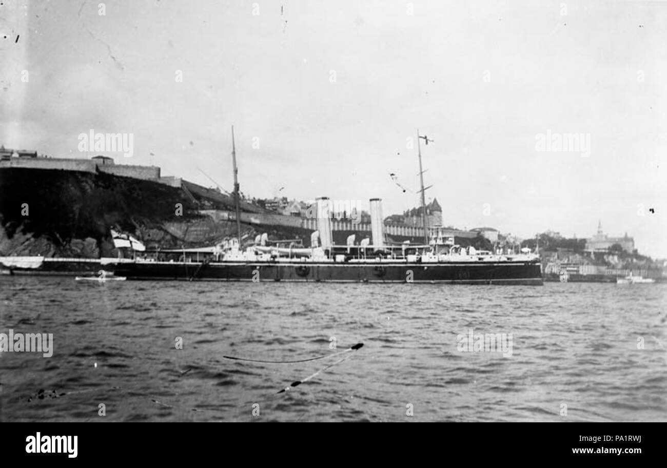 114 HMS Crescent at Halifax circa 1901 LAC 3332769 Stock Photo - Alamy