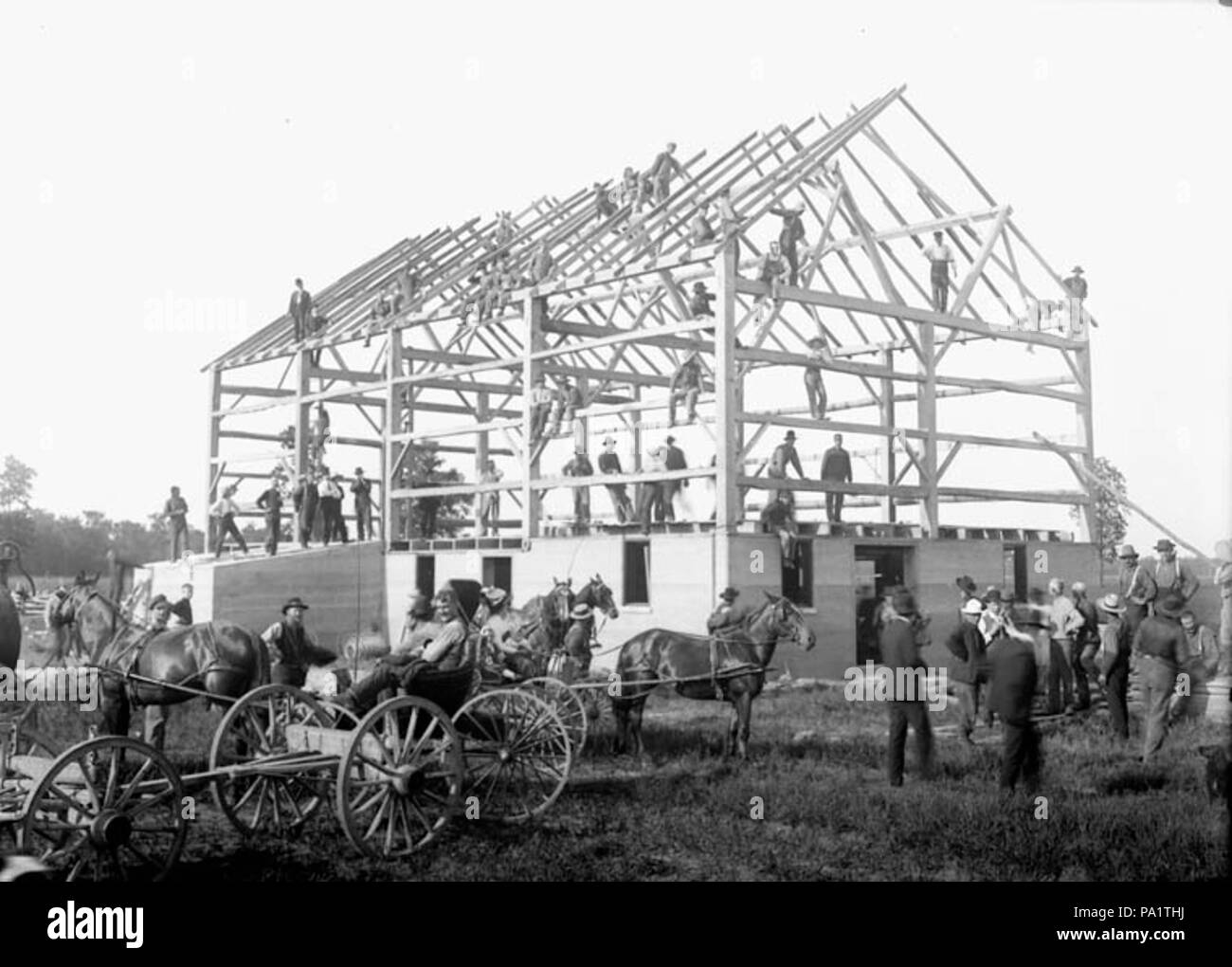 Colonial Barn Raising