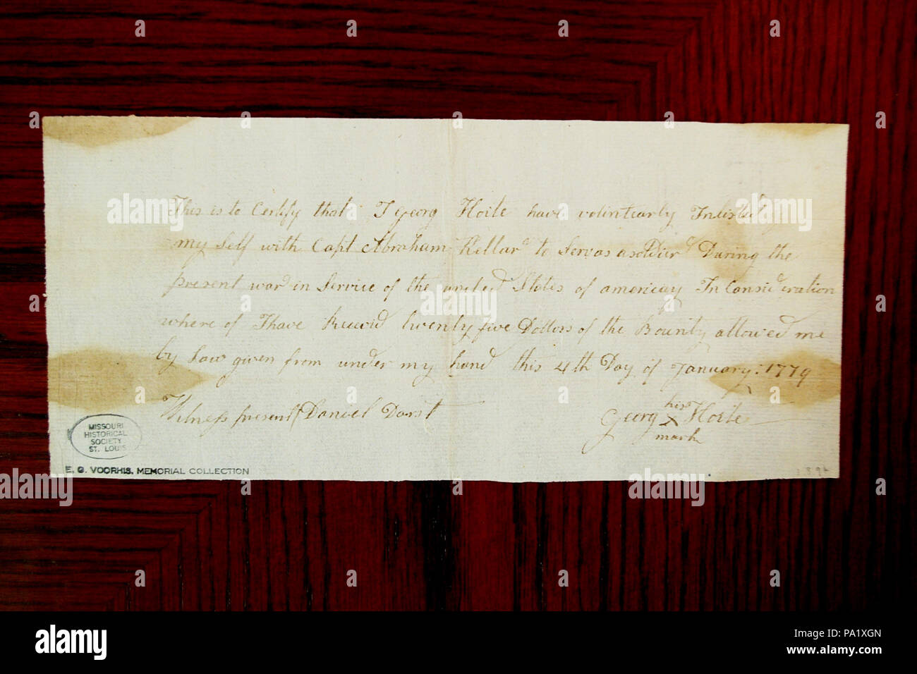 Continental army enlistment hi-res stock photography and images - Alamy