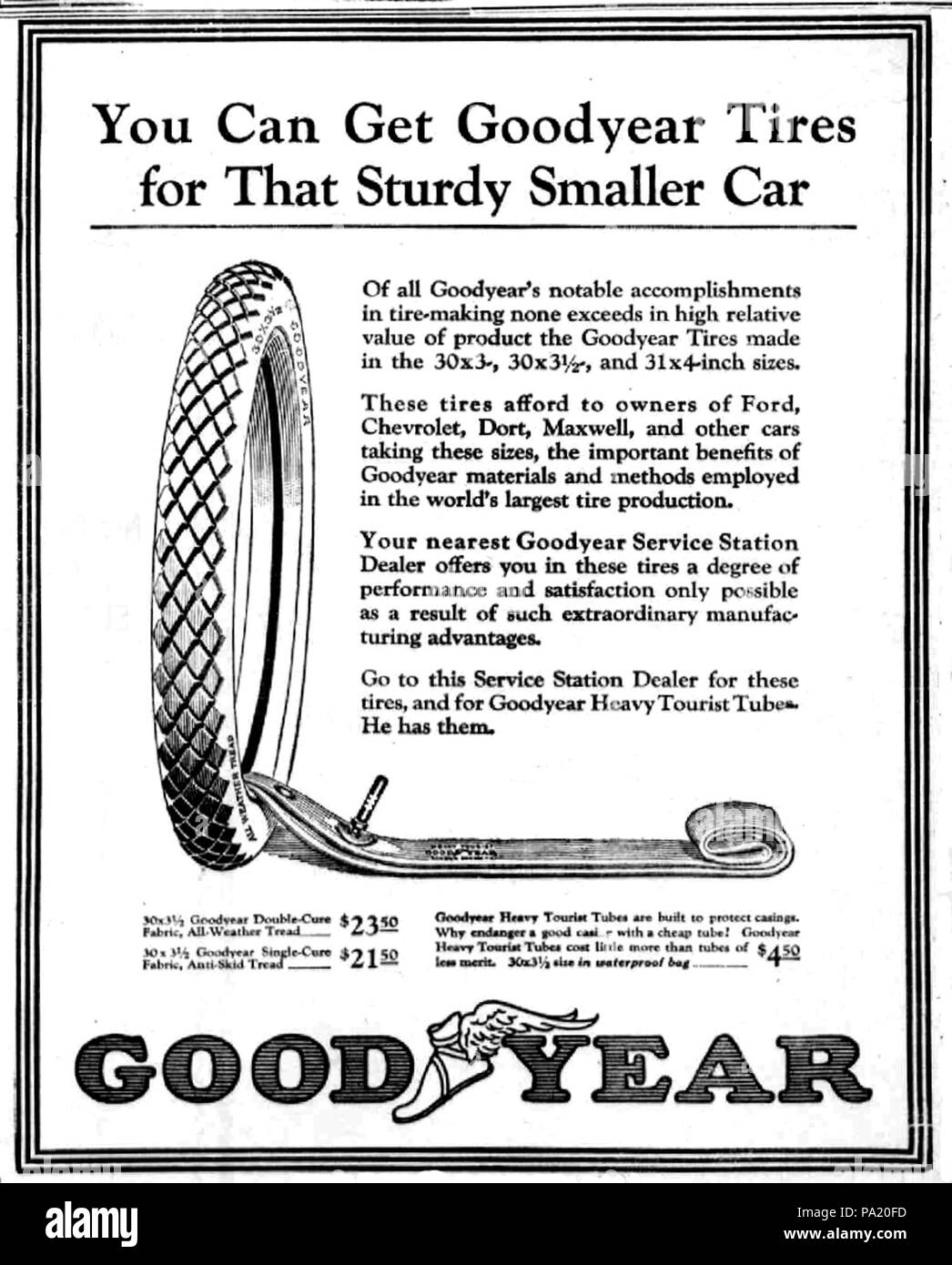Goodyear ad hi-res stock photography and images - Alamy