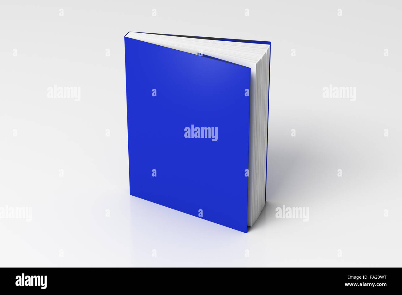 Blank Blue Book Cover Template
