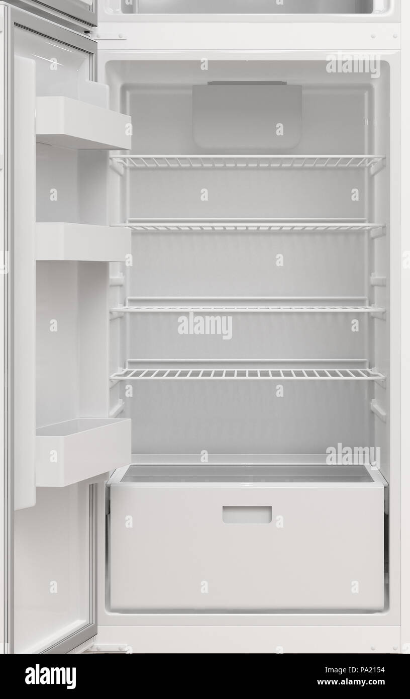 Empty fridge open door hi-res stock photography and images - Alamy