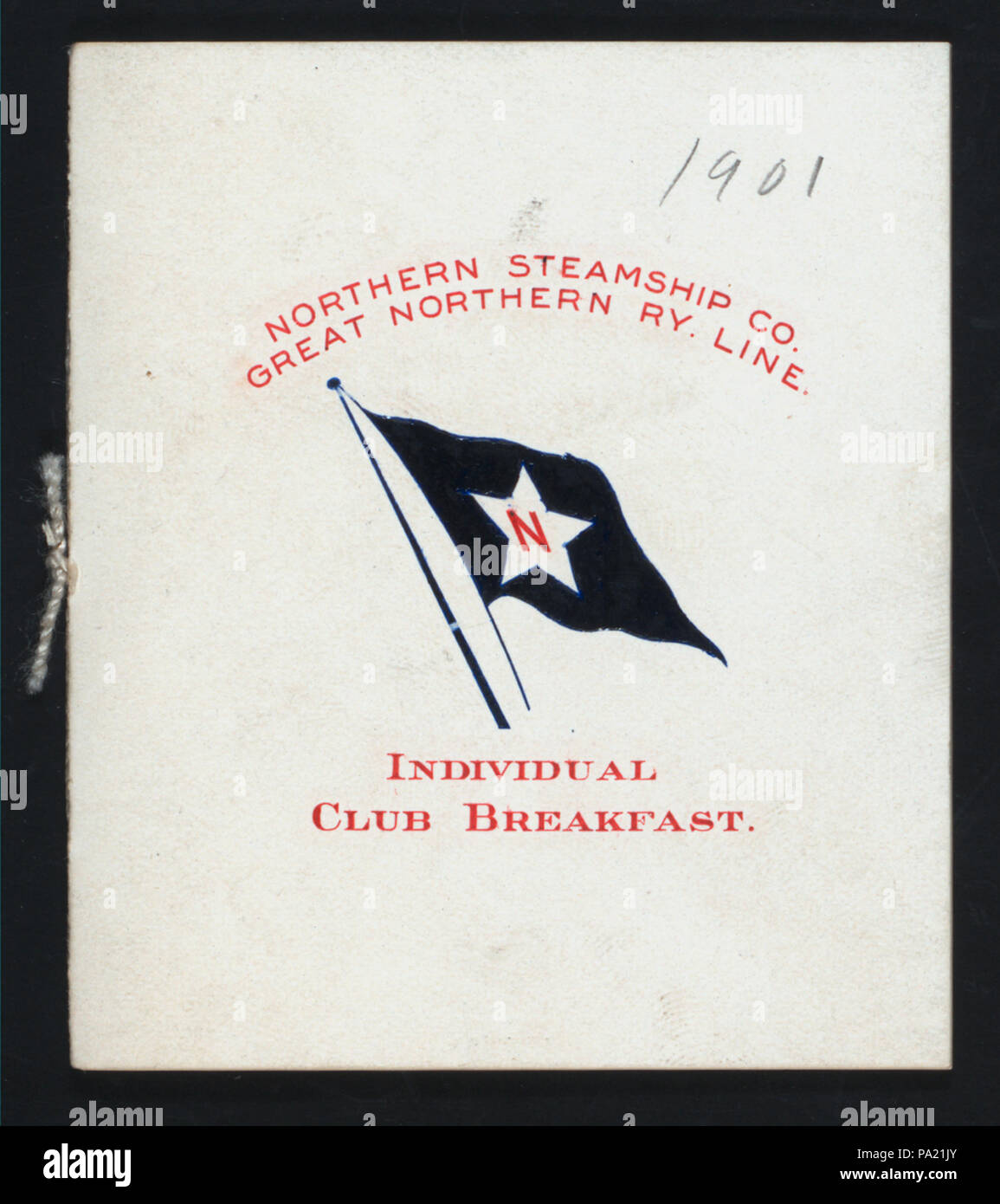239 BREAKFAST (held by) NORTHERN STEAMSHIP CO. (at) GREAT NORTHERN RY ...