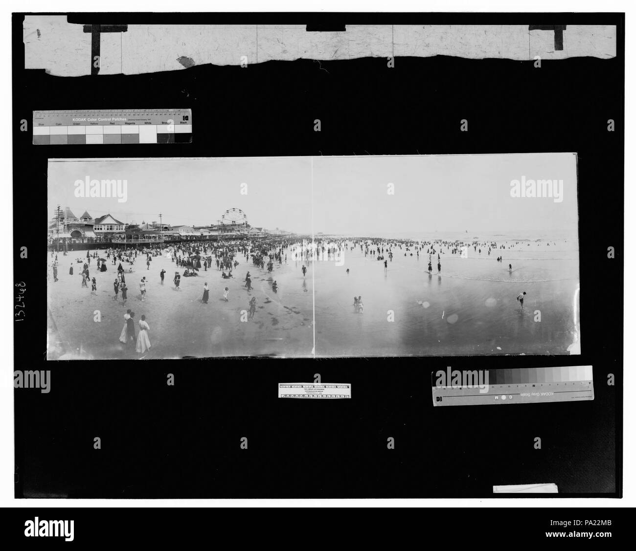 View from pier beach Black and White Stock Photos & Images - Alamy