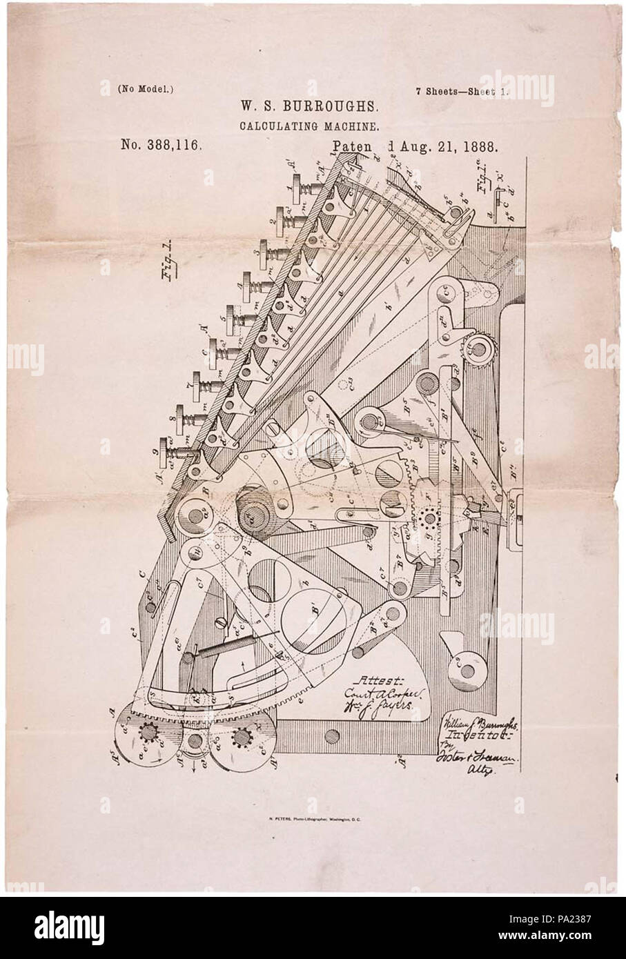 Mechanical calculating machine hi-res stock photography and images - Alamy