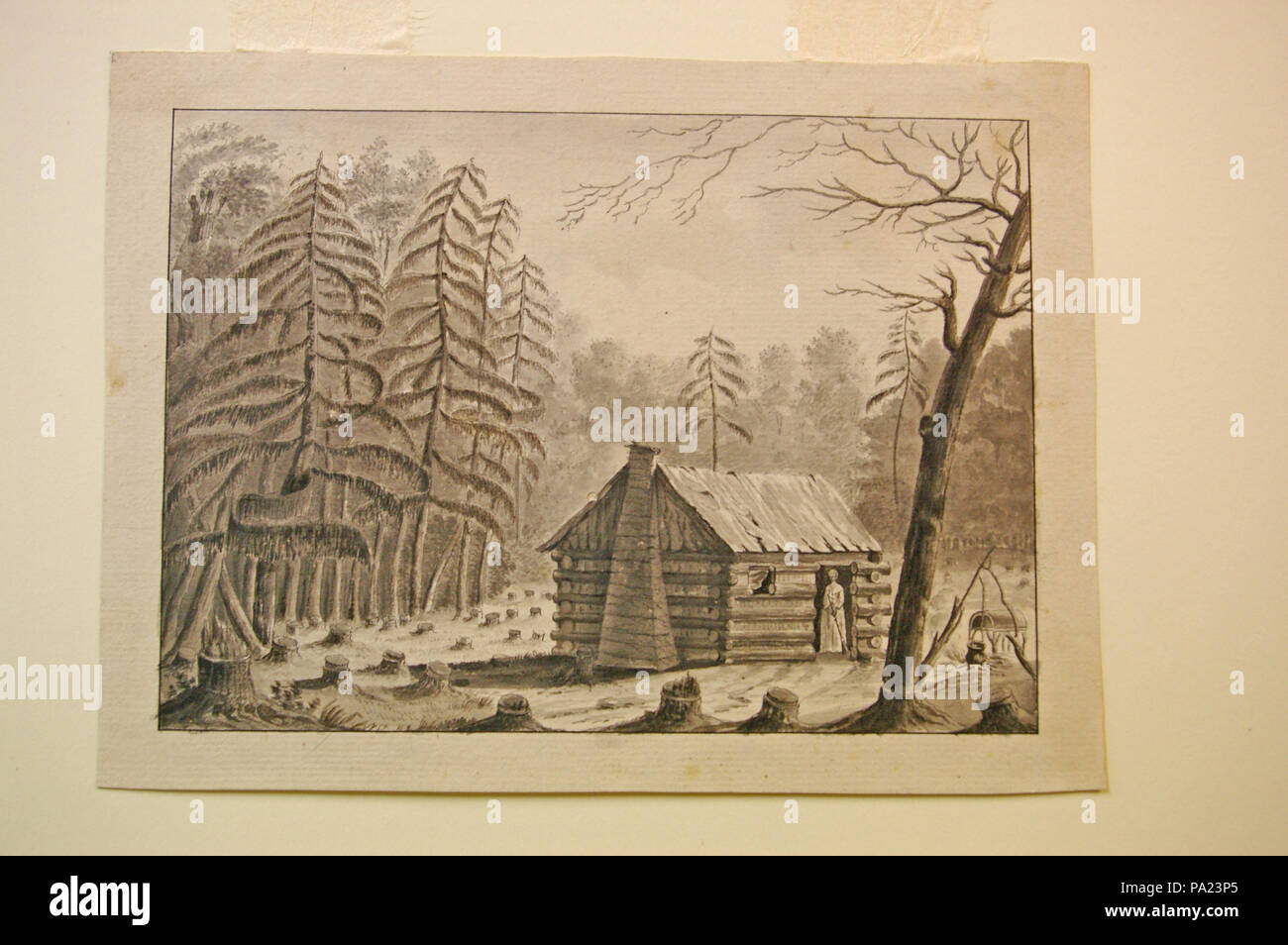 American log house hi-res stock photography and images - Alamy