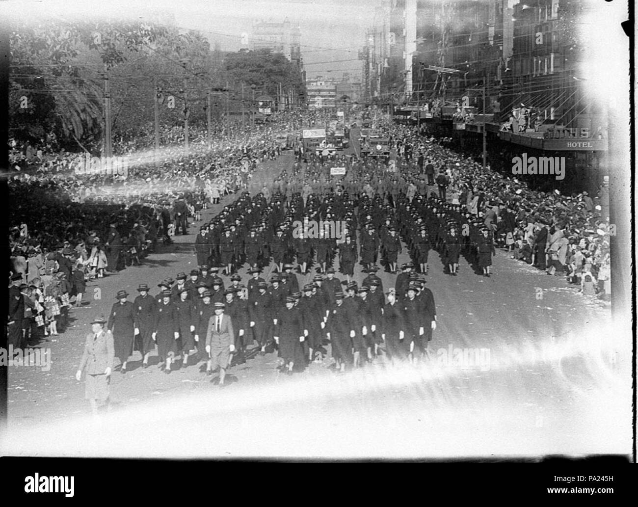 Victory day procession hi-res stock photography and images - Alamy