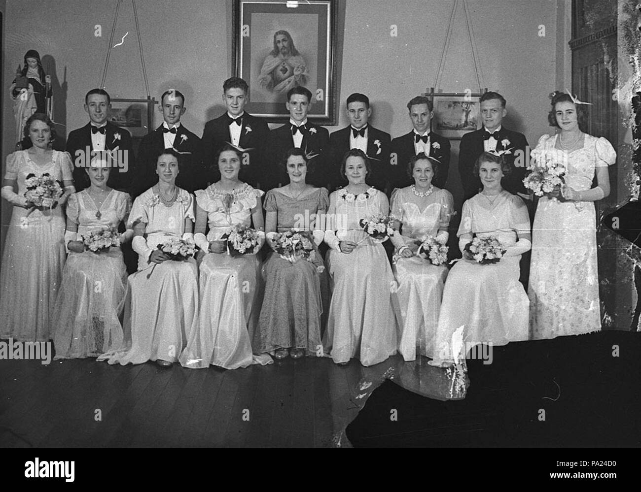 250 SLNSW 26743 St Brigids debutantes Stock Photo - Alamy
