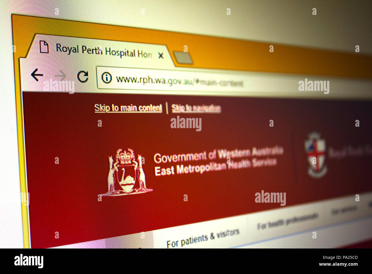 Website - Royal Perth Hospital, Australia Stock Photo - Alamy