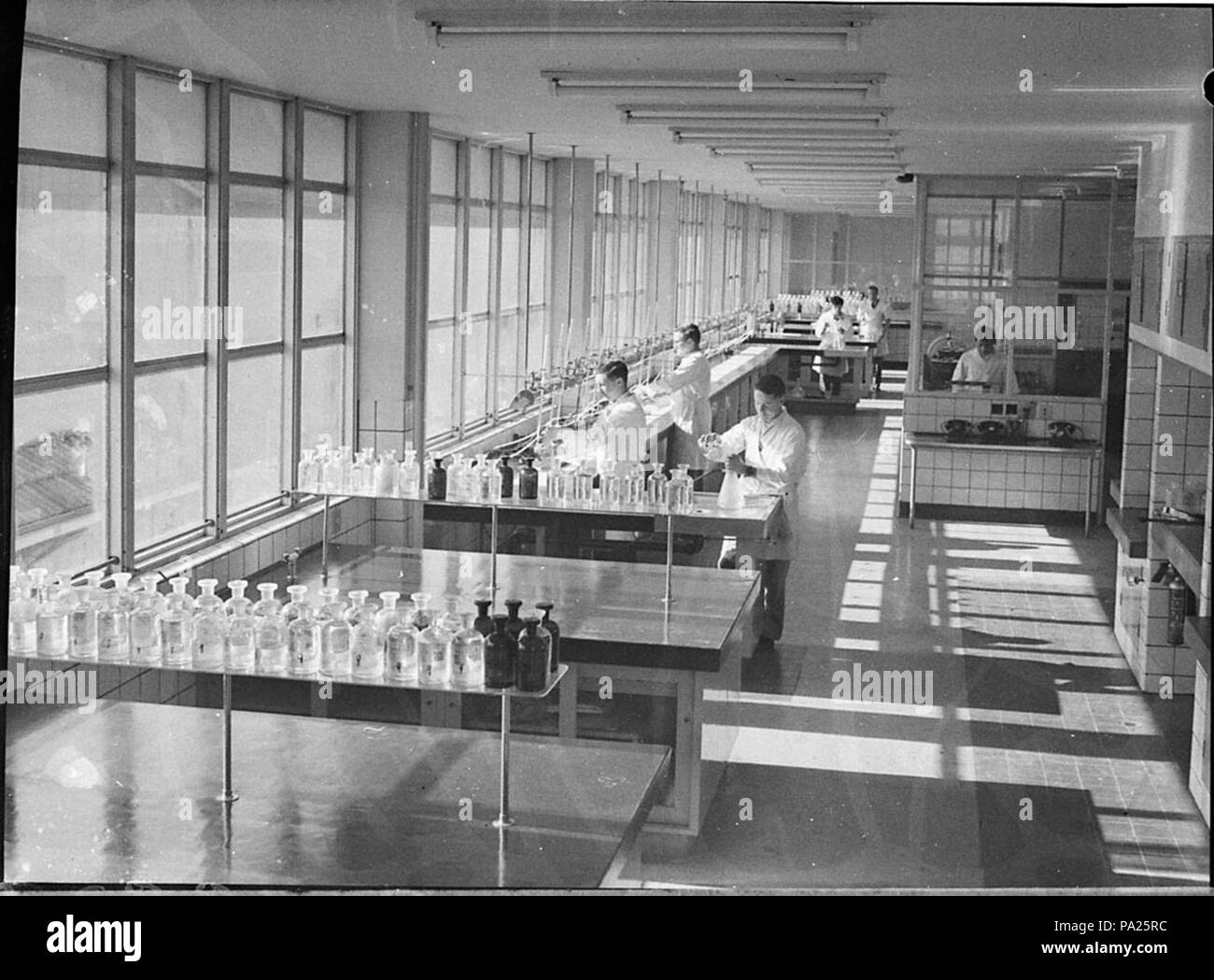 264 SLNSW 41562 New laboratory at Commonwealth Steel Waratah Stock ...