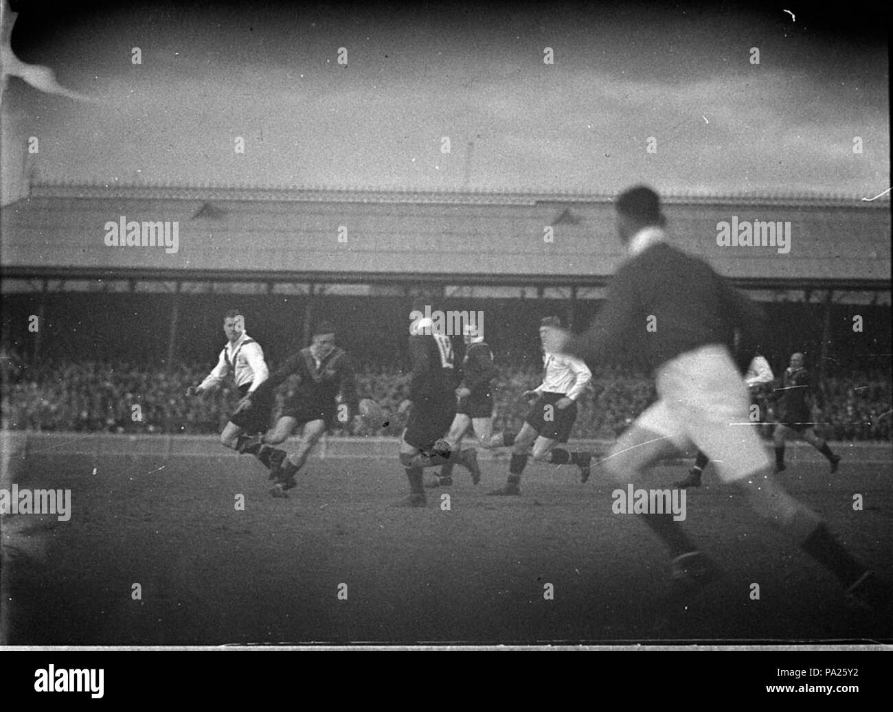International football scene Black and White Stock Photos & Images - Alamy