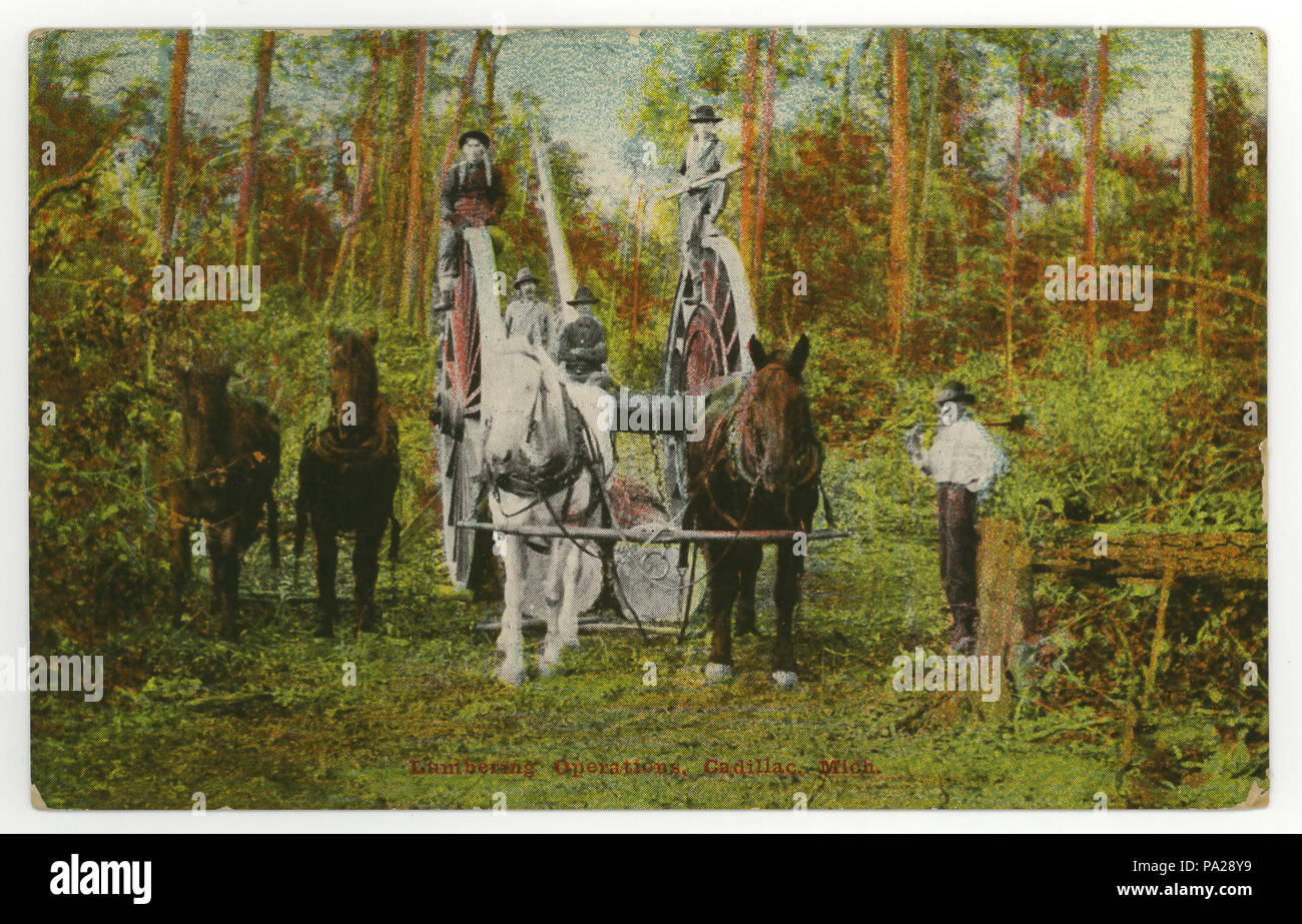 Michigan logging wheels hi-res stock photography and images - Alamy