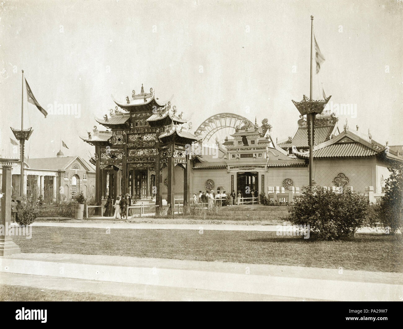 306 Chinese Pavilion at the 1904 World's Fair Stock Photo - Alamy